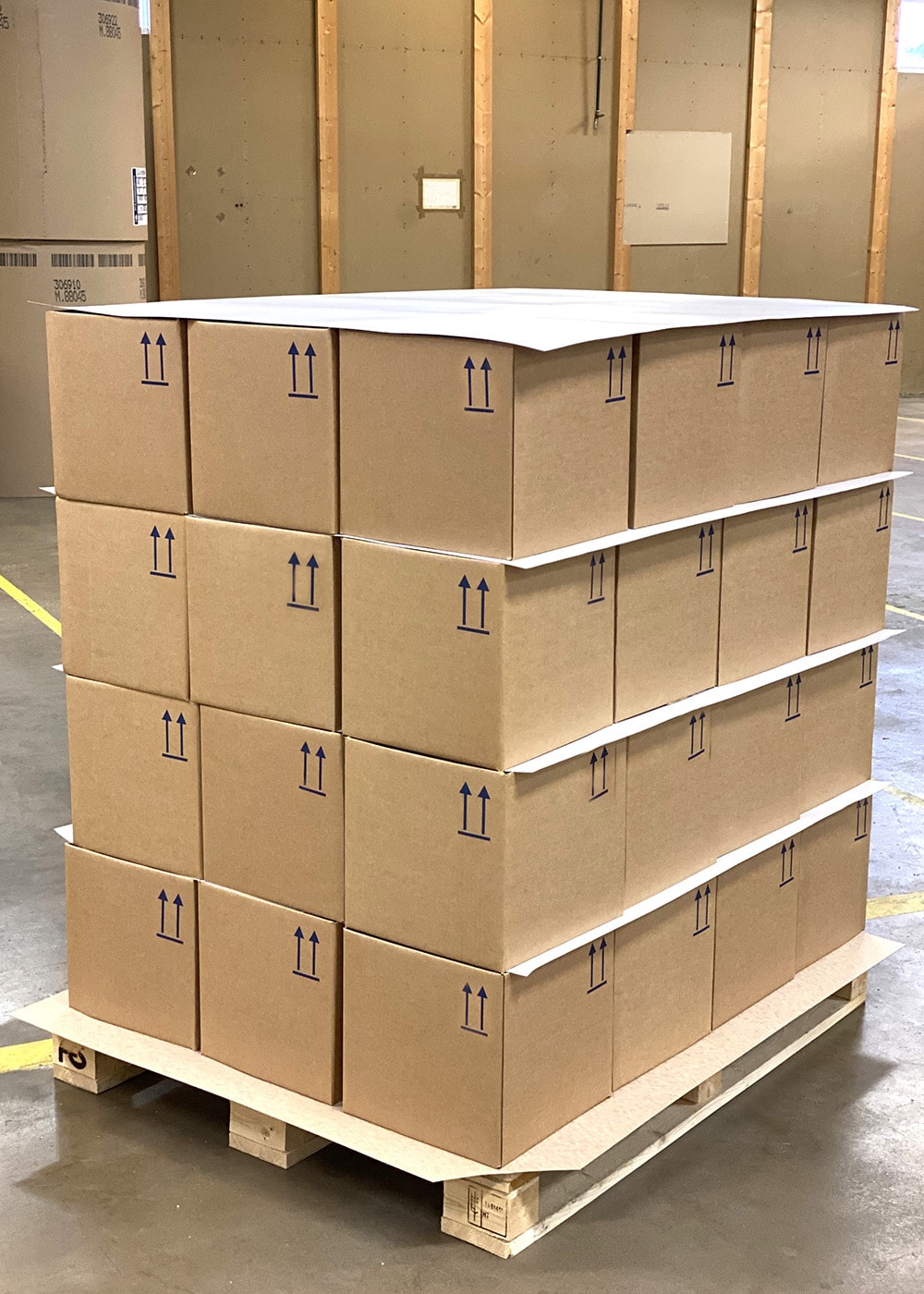 Eltete Slip Sheets - Carton sheets for palletless handling